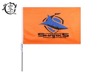 China Van de Haaiendichtingsringen van NRL Cronulla Sutherland de Banners van de de Douanevlag, 3 X van het 5-voet de Vlagbanner Polyesterland Te koop