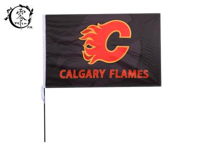 Cina Il NHL Calgary fiammeggia l'abitudine del poliestere dei gommini di protezione 3 x 5-Foot delle bandiere della sublimazione 3D in vendita