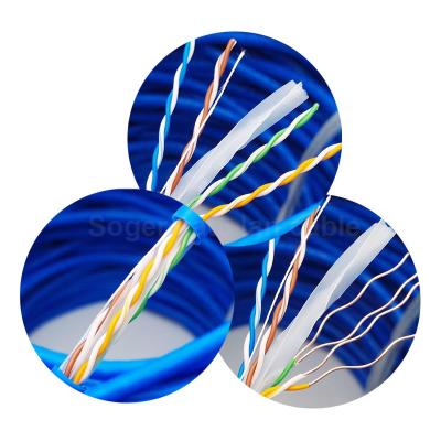 중국 BC 23AWG 이더넷 LAN 케이블 Cat6 1000ft 비차폐 트위스티드 페어 판매용