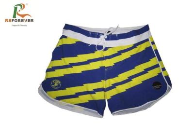 China Short reciclado meninas para nadar, roupa de banho da placa do costume do short da placa dos esportes exteriores à venda