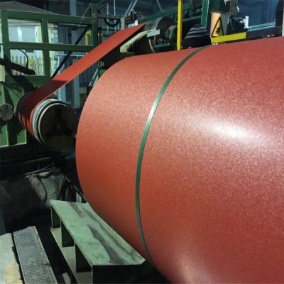 Κίνα Προχρωματισμένα χαλυβουργήματα PPGI Wrinkle Matt Steel Sheets in Coil για κατασκευή εμπορευματοκιβωτίων 508mm Coil ID προς πώληση