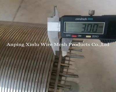Κίνα Galvanized 2.5x4mm Welded Profile Vee Wire Screen Tube for Water Treatment and Industrial  Filtering Applications προς πώληση