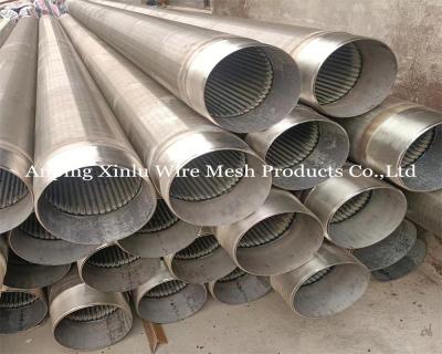 Κίνα Galvanized 2.5x4mm Welded Profile Vee Wire Screen Tube for Water Treatment and Industrial  Filtering Applications προς πώληση