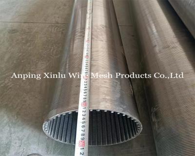Κίνα Galvanized 2.5x4mm Welded Profile Vee Wire Screen Tube for Water Treatment and Industrial  Filtering Applications προς πώληση