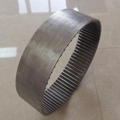 중국 심정 시추를 위한 3.2x6mm V자형 연속적인 슬롯 래핑 스크린 와이어 파이프 판매용