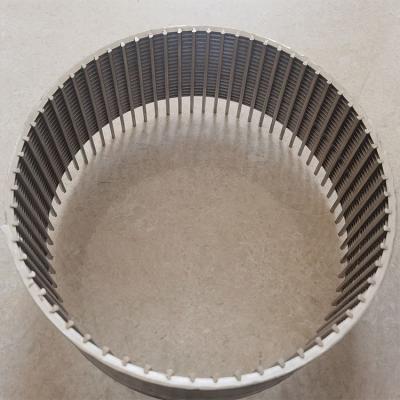 중국 심정 시추를 위한 3.2x6mm V자형 연속적인 슬롯 래핑 스크린 와이어 파이프 판매용