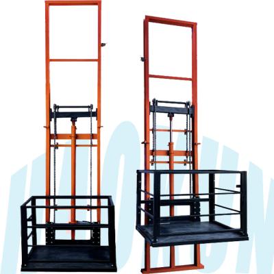 China Indoor Outdoor Elevator Disabled Freight Warehouse Cargo Small Home Elevator Lift Passenger Wall Mounting Height for sale