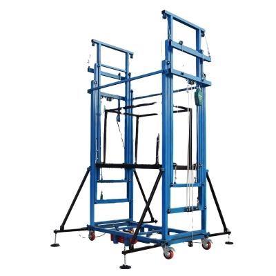China 500kg 6m Telescopic Folding Electric Scaffold Portable Safe Customizable Mobile Hydraulic Scissor Lift Platform for sale