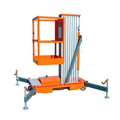 China High Quality 6 M Compact Vertical Manlift Small Electric Aluminum Ladder One Man Lift for Painting Cleaning for sale