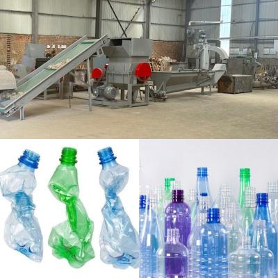 중국 HDPE 파이프 세척 라인 애완 동물 병 재활용 기계 분쇄 세척 건조 공장 판매용