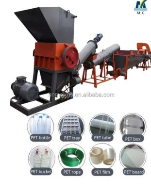 중국 HDPE 파이프 세척 라인 애완 동물 병 재활용 기계 분쇄 세척 건조 공장 판매용