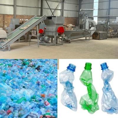 중국 폐기물 병 플래크 세척 및 건조용 컴퓨터화 된 HDPE 플라스틱 재활용 라인 판매용