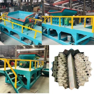 Chine Disque de tamisage Taille 30-100 mm Machine de déchiquetage à rouleaux à double plateau pour les machines de recyclage à vendre