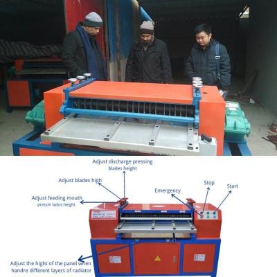 Chine Machine de recyclage de radiateurs en aluminium cuivre multifonctionnel de 800 kg de capacité 380V Voltage à vendre