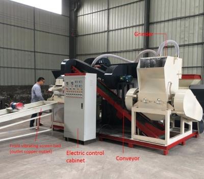 Chine 2024 Machine granulateur de fil de recyclage de câbles de cuivre pour séparer le cuivre et le plastique à vendre