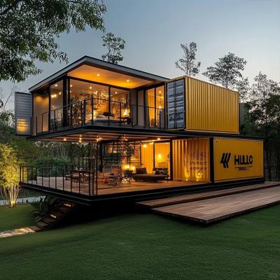 China Isolatie Bright Steel Flat Bar Villa Containerhuis Op maat gemaakte 40 voet Containerhuis Te koop