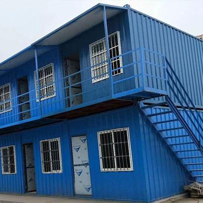 China Modular quick assembly, efficient utilization of double-layer space, double-layer container house with inner corridor, wind and earthquake resistant design for sale