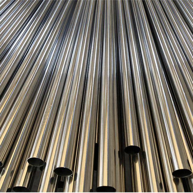 Close-up view of ASTM 201 202 SS Seamless Pipe