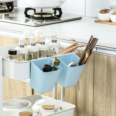 Cina Canestri d'attaccatura di plastica fissati al muro blu 12x10 per l'imitazione domestica delle piante in vendita