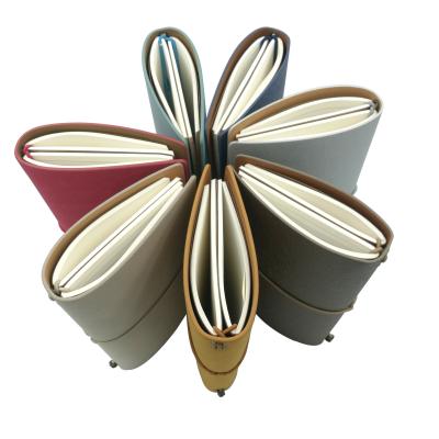 중국 베이지 A6 PU 가죽 노트북 러버 밴드 언론지 100gsm 12x20cm 판매용