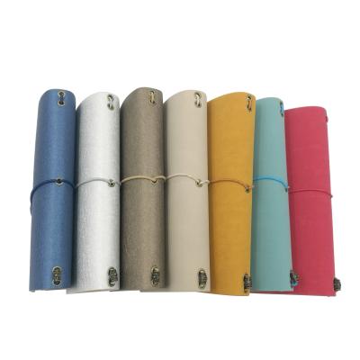중국 베이지 A6 PU 가죽 노트북 러버 밴드 언론지 100gsm 12x20cm 판매용