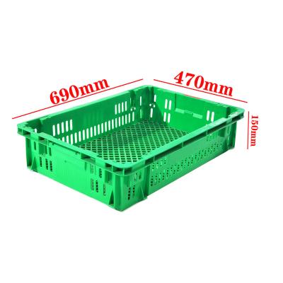 Stack And Nest Plastic Crate Turnover Box Storage Tub Reusable Mesh Moving Container
