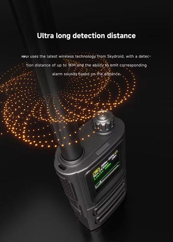 Professional 1-2km Drone Detection Range 300MHz~6GHz Drone Signal Alarm System Drone Detector
