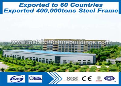 China Construções pré-fabricadas modernas do metal pesado das construções de aço para a igreja/garagem à venda