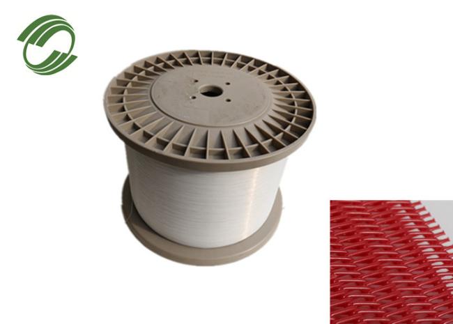 Close-up of polyester monofilament yarn