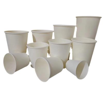 Cina 8oz Biodegradabile Coppa di carta mono strato e coperchio per le imprese eco-consapevoli in vendita