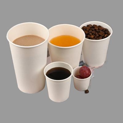 Cina 9oz Logo stampato su misura Tazze di carta da parete singola Tazze di carta da caffè di alta qualità in vendita