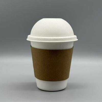 중국 맞춤 컵 수갑 핫 컵 맞춤 로고  corrugated Biodegradable Kraft 종이 커피 컵 홀더 수갑 판매용