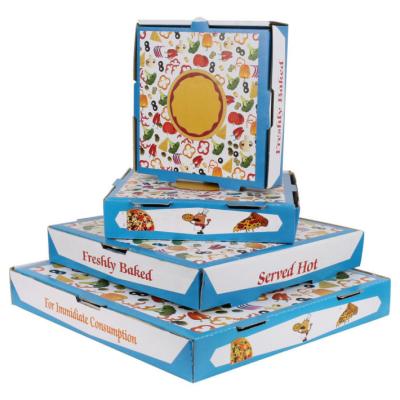 중국 도매 비용 효율적 인 맞춤형 호러브 및 크래프트 종이 빈 피자 박스 포장 판매용