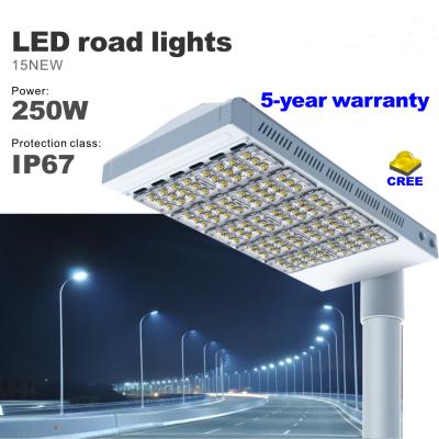 China 250W Street LED Light CREE SMD Bulbs High lumens highways Road Lighting IP67 Waterproof for sale