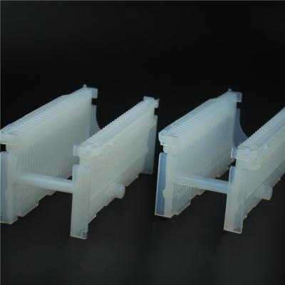 China 2 polegadas PFA vidro condutor de limpeza rack de não deformação para conversão à venda