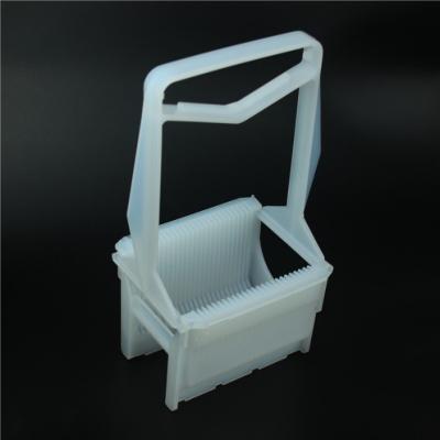 China 4 polegadas PFA Rack de limpeza 25 peças sem deformação e poluição de wafers de silício à venda
