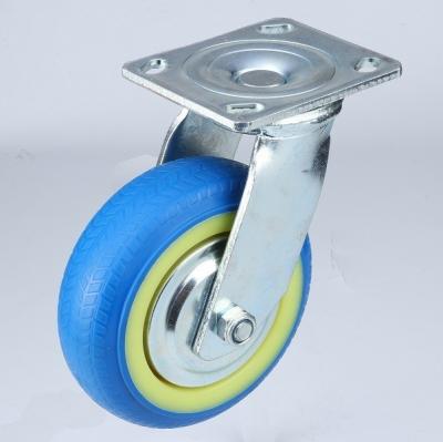 Cina Ruota di plastica mobili da blocco per lavori pesanti Caster trasparente con carico massimo di 130 kg in vendita