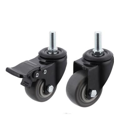 Cina 3 pollici ruota di PVC per mobili Tipo leggero spessore 32 mm durevole dimensioni multiple in vendita