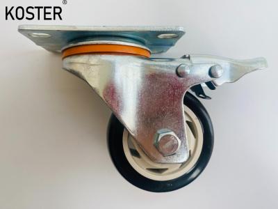 China Indústria Roda leve de trabalho com roda omnidirecional de borracha de PVC de núcleo branco-negro à venda