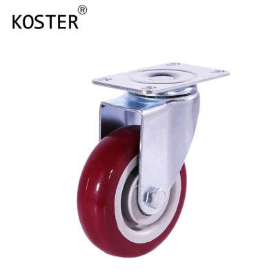 China 125 mm 5 polegadas Roda Roteadora PVC Industrial Roda de Roda com Freio à venda