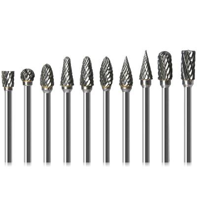 Chine Vendeur en gros 6 mm de diamètre de la tige de la perceuse des pièces rotatives des fichiers des burs outil du carbure de tungstène Burr à vendre