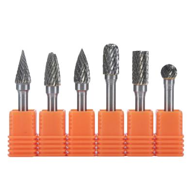 Chine Cylindre à double coupe standard Tungstène Carbide Burrs Dent Pattern Bidentate Pattern à vendre