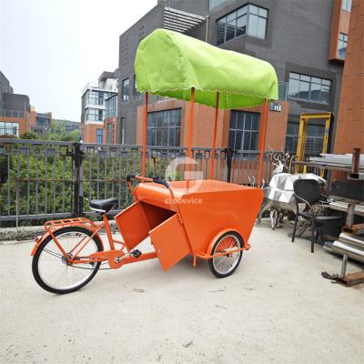 Mobile Tricycle Food Trolley Multifunctional Street Vending Bike Cart with