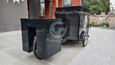 중국 거리의 핫도그 음식 카트 1-2명과 입에 물을 주는 햄버거를 위한 완벽한 판매용