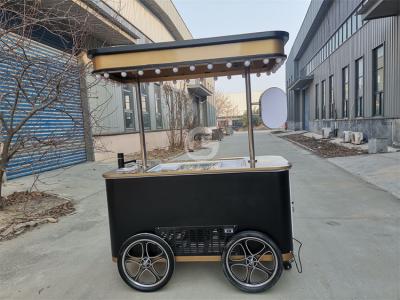 중국 패스트 푸드 모바일 카트 아이스크림 냉음 음료 간식 트롤리 젤라토 아이스크림 카트 판매용