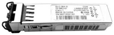 Cina Ricetrasmettitore ottico SFP, BiDi, GE, 1.25Gb/s, SMF, Tx1490/Rx1310nm, 40KM di Cisco GLC-BX40-D-I in vendita