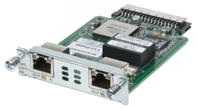 中国 Cisco HWIC-2CE1T1-PRI 2港によって水路を通じて運ばれるT1/E1およびISDN PRI WANインターフェース・カード 販売のため