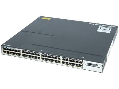 中国 PWR Ciscoの触媒3850スイッチWS-C3750X-48T-S二重積み重ね可能な48x1GbE港ギガビット 販売のため
