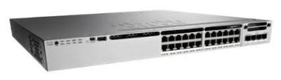 中国 産業Ciscoのネットワーク スイッチ3850 24port PoE+ 715WAC LAN基盤2 GBのフラッシュ 販売のため