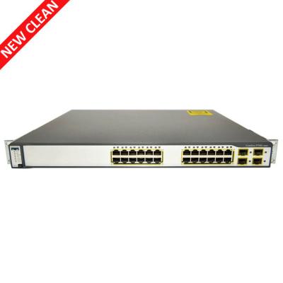 中国 10/100/1000の4 SFP Cisco 24の港10ギガビットのイーサネット スイッチWS-C3750G-24TS-E1U 販売のため